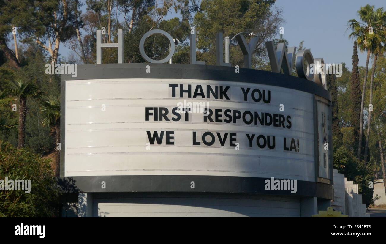 Thank you first responders we love you la hi-res stock photography and ...