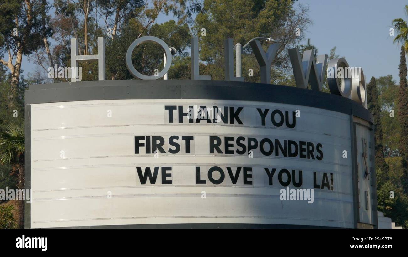 Thank you first responders we love you la hi-res stock photography and ...