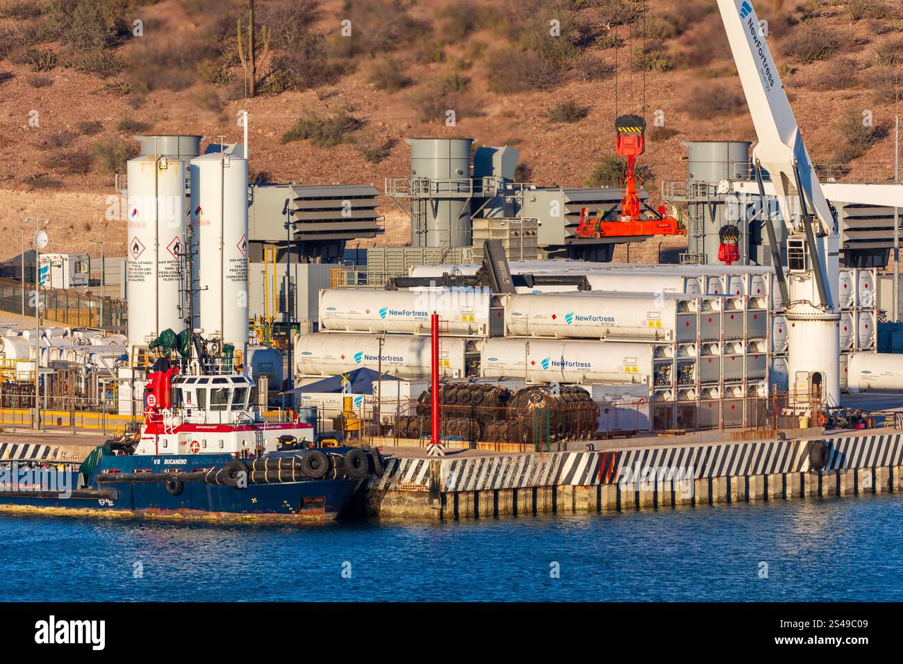 Gas storage, Port of Pichilingue, La Paz, Baja California Sur, Mexico ...