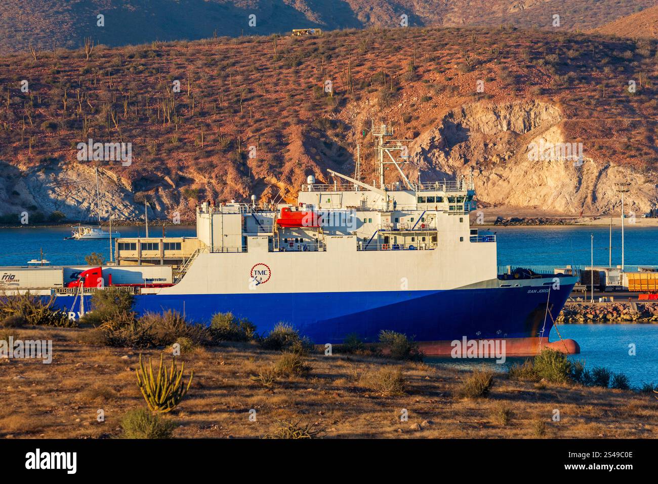 Ferry, Port of Pichilingue, La Paz, Baja California Sur, Mexico Stock ...
