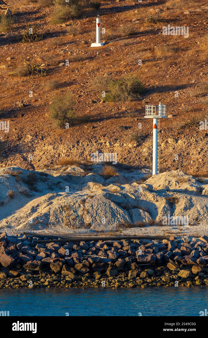 Leading Lights, Port of Pichilingue, La Paz, Baja California Sur ...