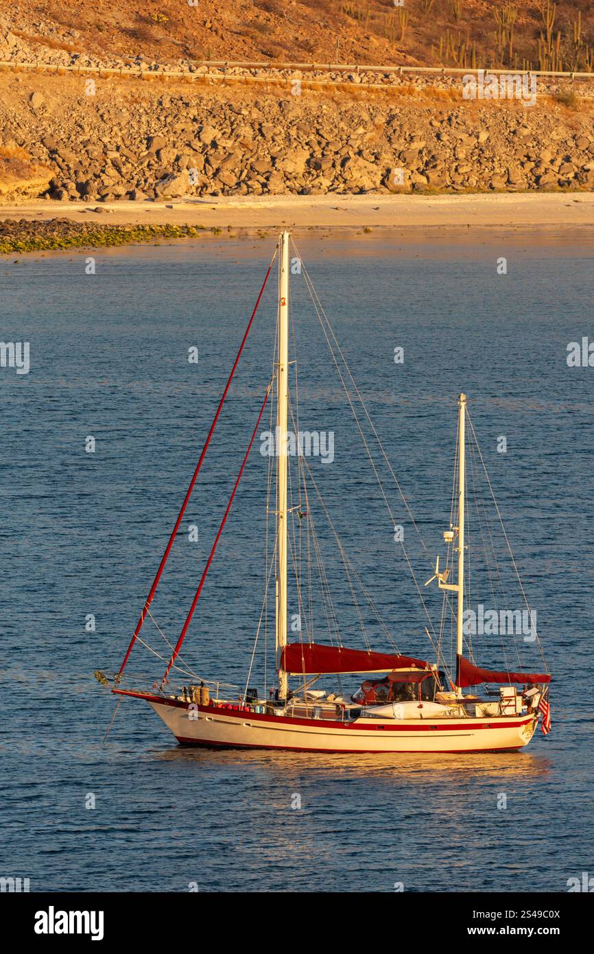 Yacht, Port of Pichilingue, La Paz, Baja California Sur, Mexico Stock ...