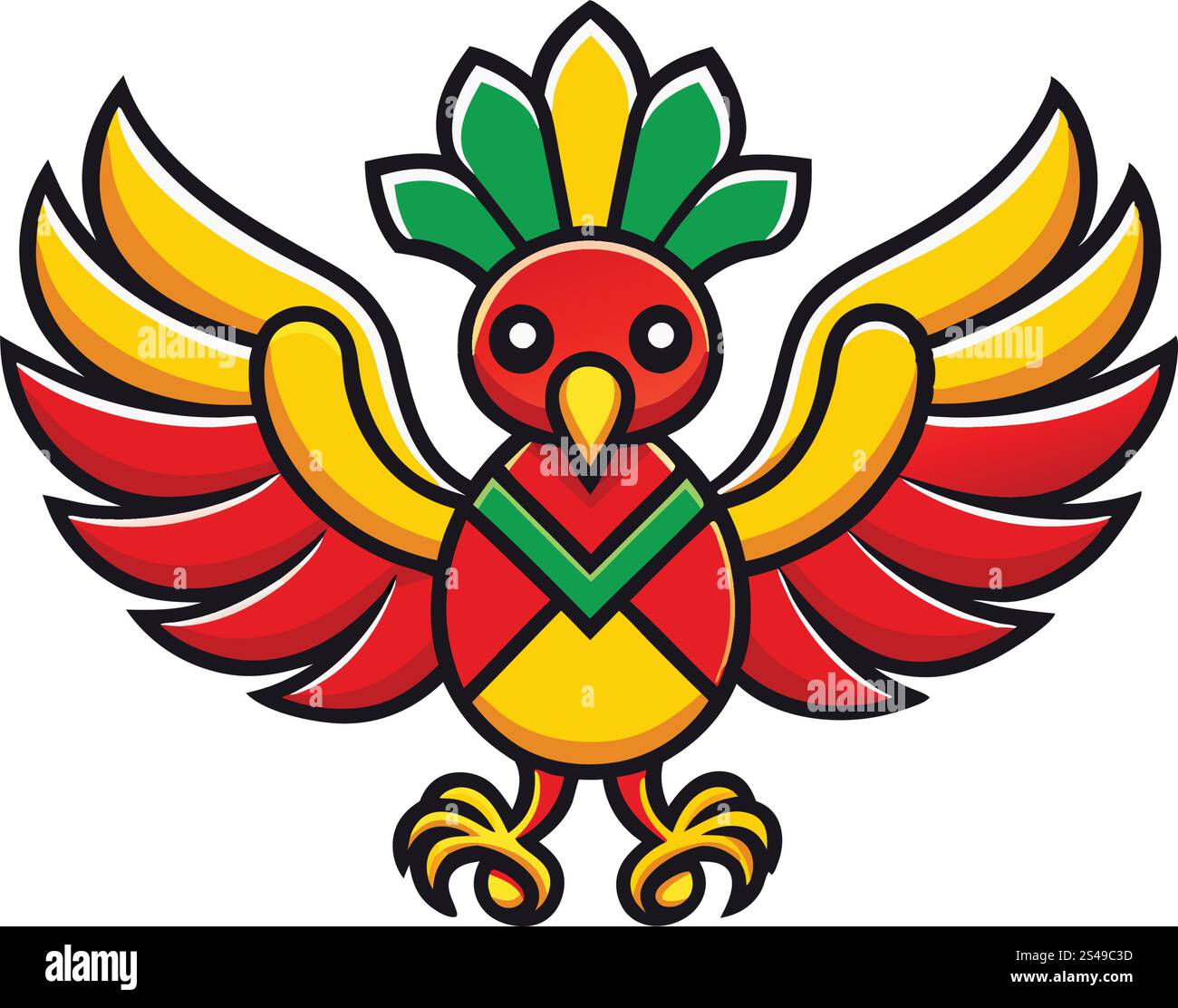 Elegant stylized Sankofa bird symbolizing African heritage and cultural ...