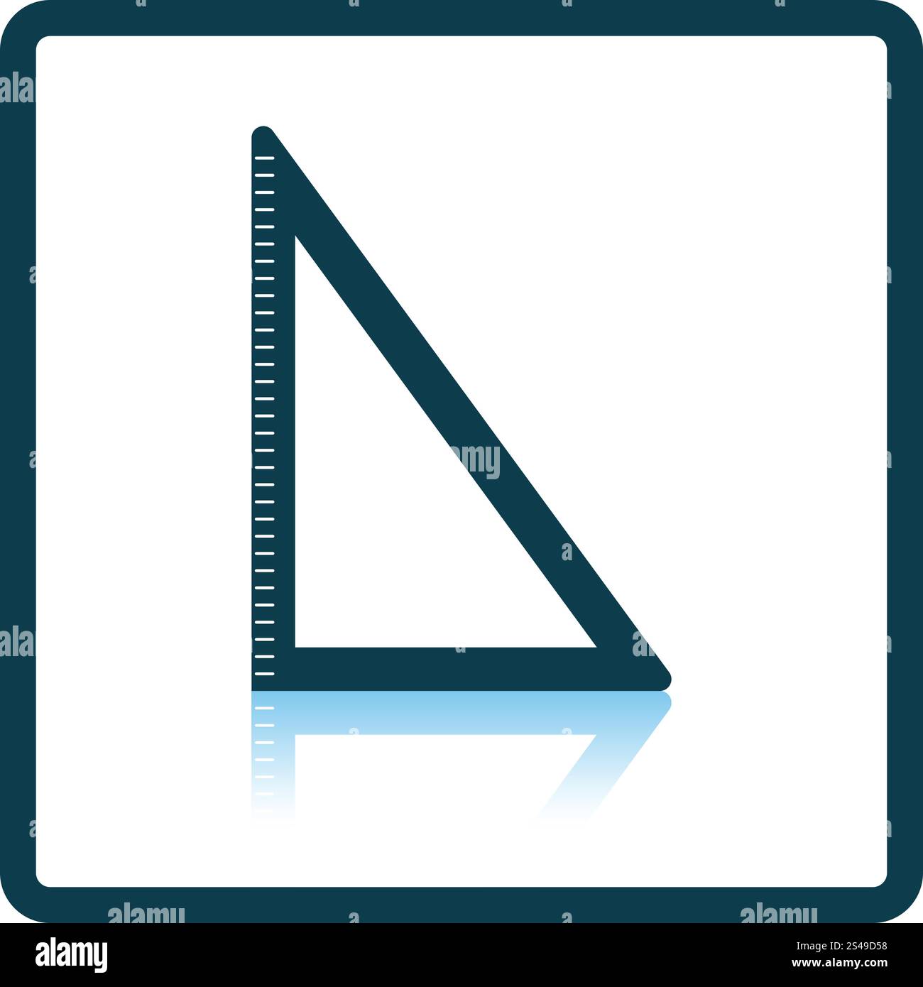 Icon of Triangle. Shadow reflection design. Vector illustration Stock ...