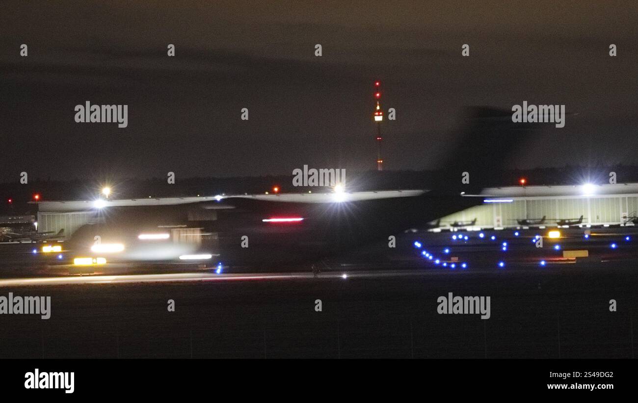 Airbus A400M military transport aircraft of the German Air Force landed ...