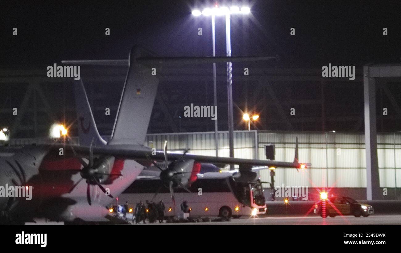 Airbus A400M military transport aircraft of the German Air Force landed ...