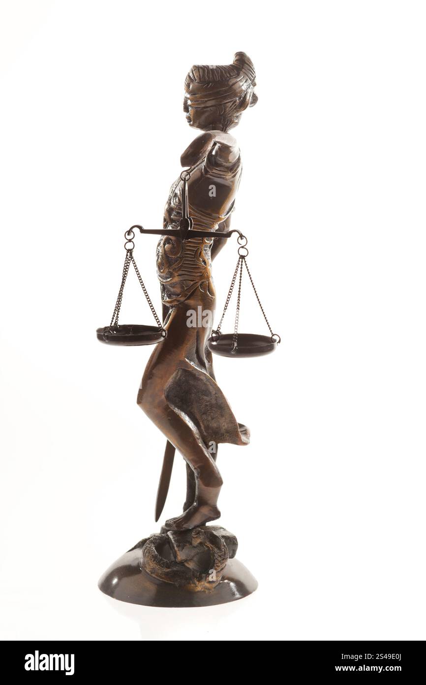 Justitia with scales. Symbol for justice Stock Photo - Alamy