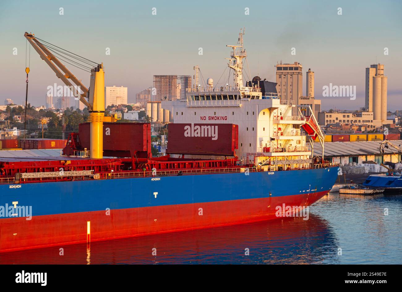 Genco Wasp cargo ship, Port of Mazatlan, Sinaloa, Mexico Stock Photo ...