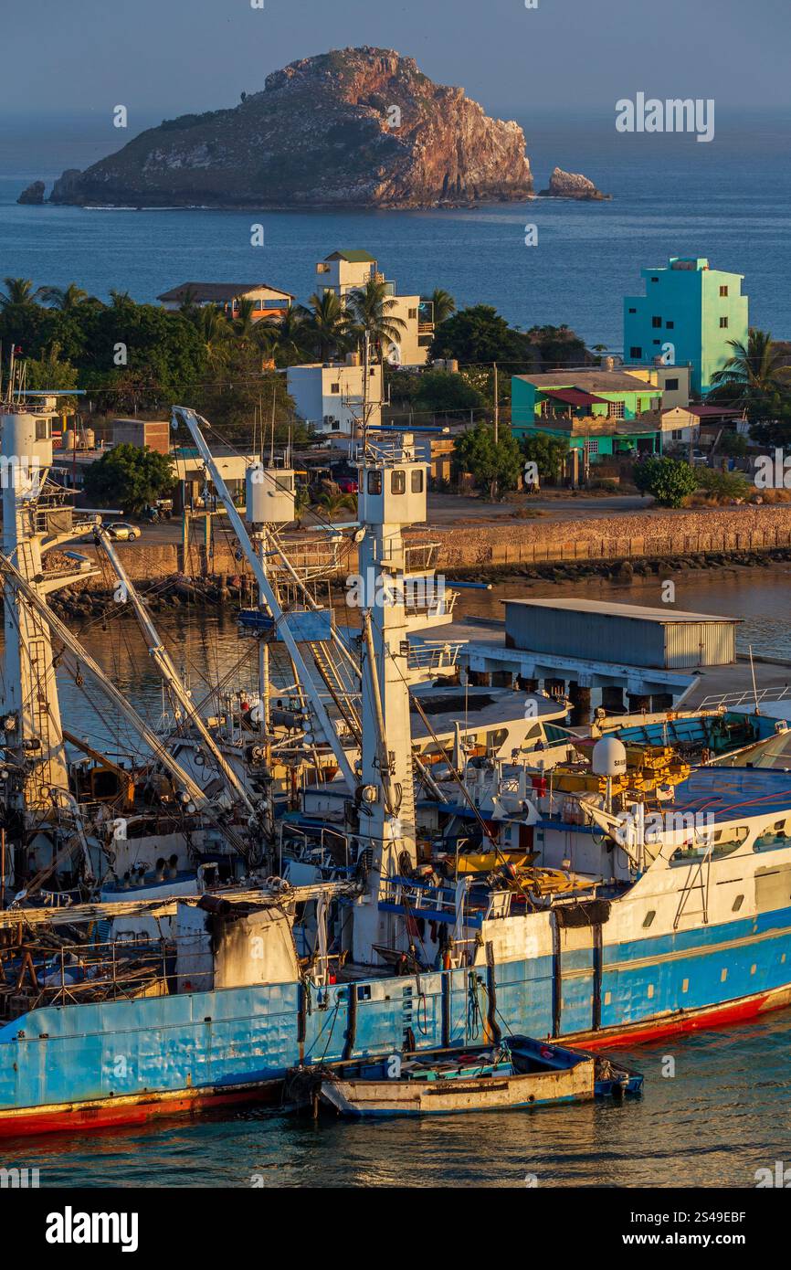 Tuna fishing boat, Stone Island, Mazatlan, Sinaloa, Mexico Stock Photo ...