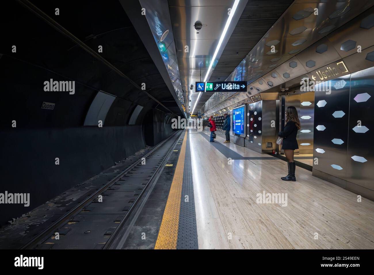 Duomo station of the Naples metro, Italy Naples, Italy - December 12 ...