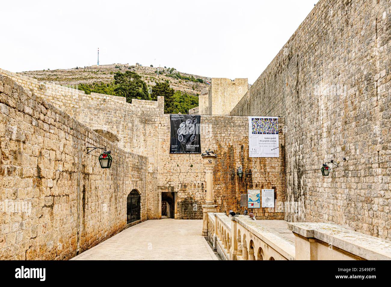 Inside the Walls of Dubrovnik Stock Photo - Alamy