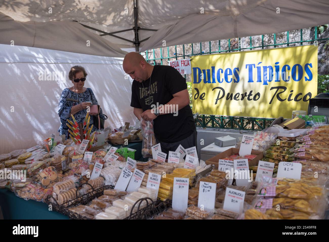 San Juan, Puerto Rico - February 25, 2018: Dulces Tipicos, a street ...