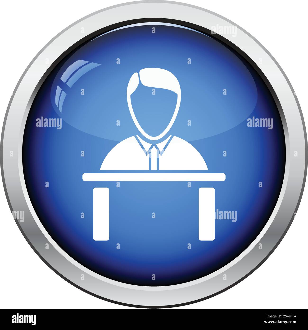 icon. Glossy button design. Vector illustration Stock Vector Image ...