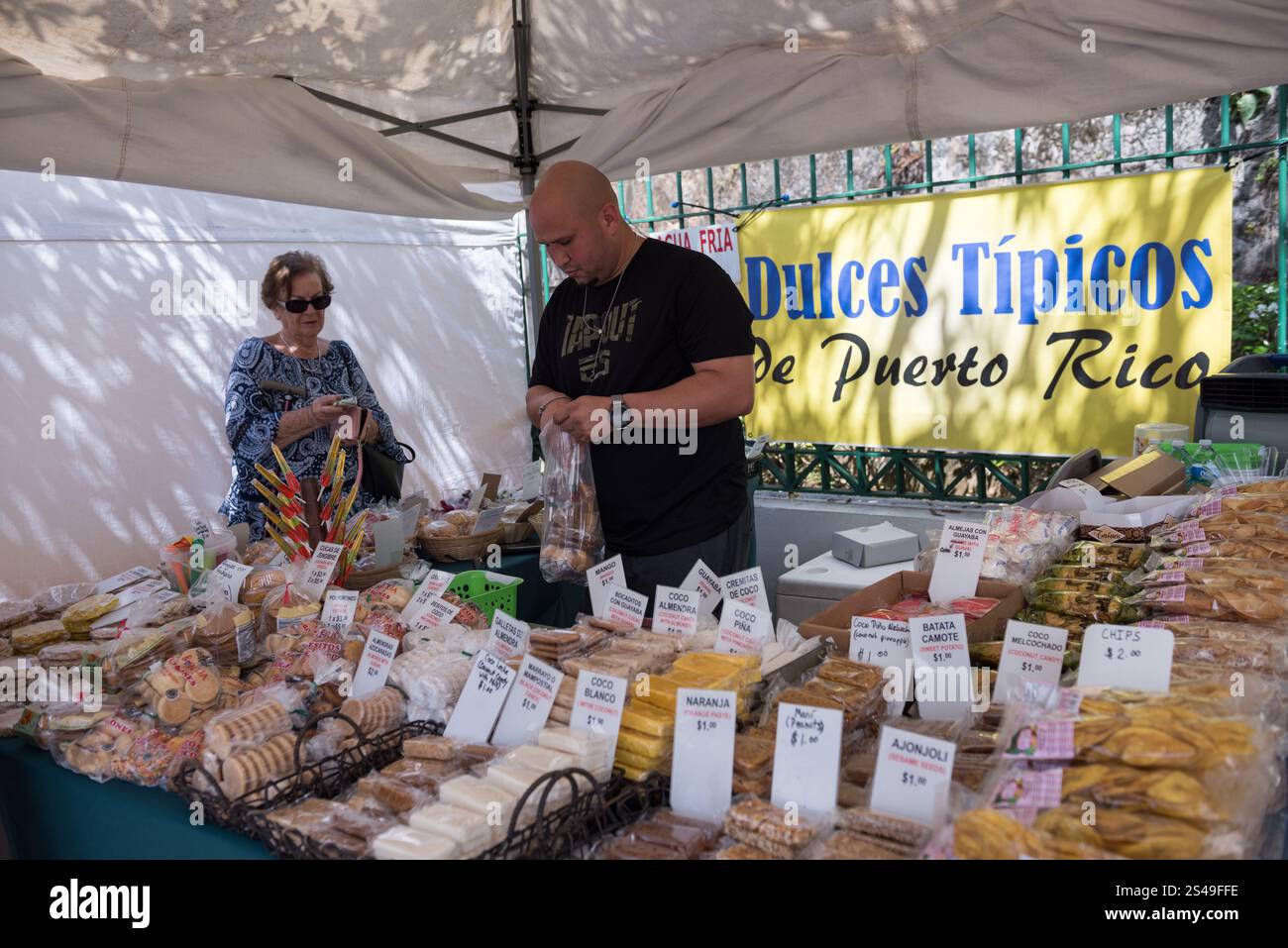 San Juan, Puerto Rico - February 25, 2018: Dulces Tipicos, a street ...
