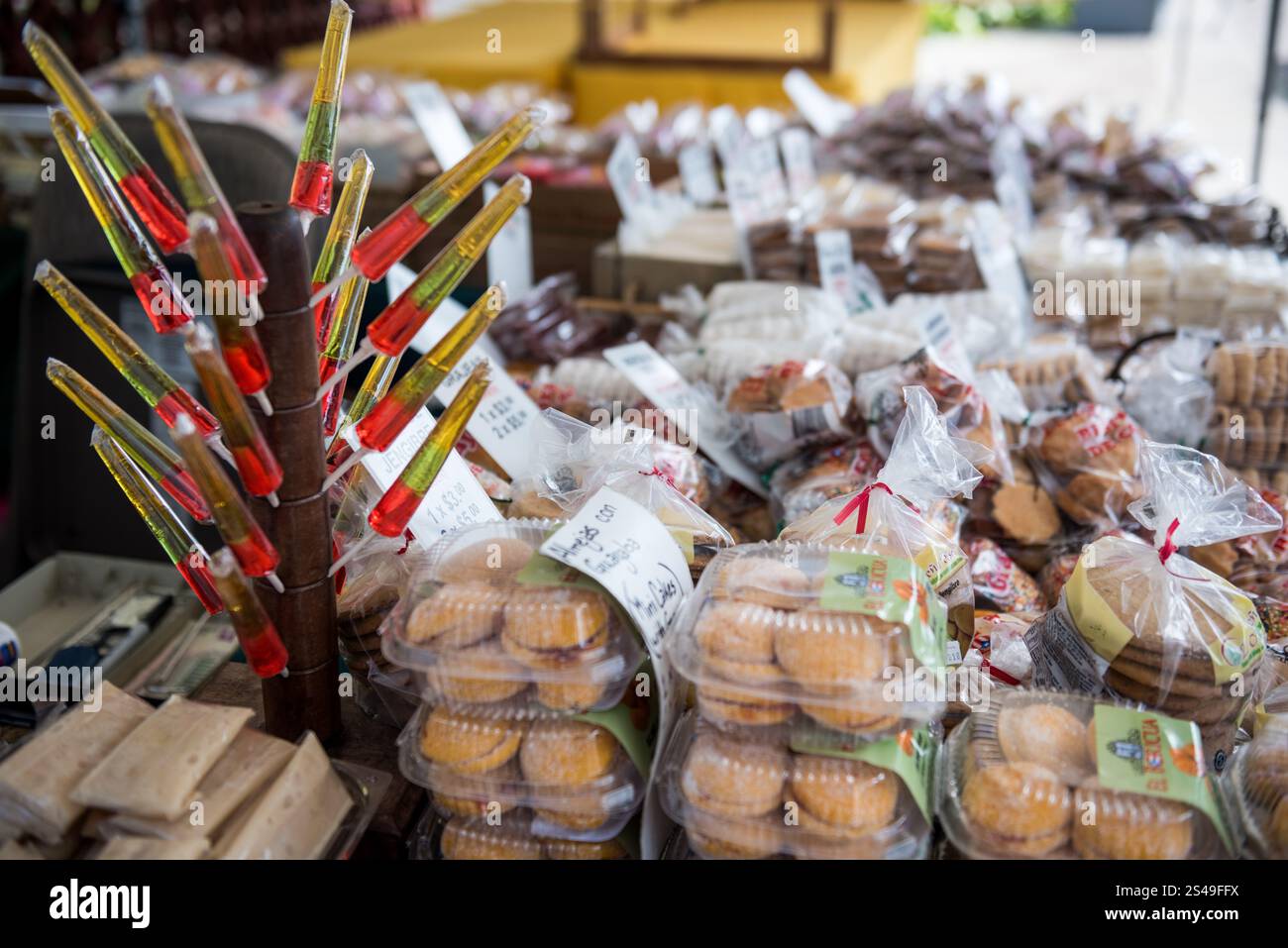 San Juan, Puerto Rico - February 25, 2018: Dulces Tipicos, a street ...