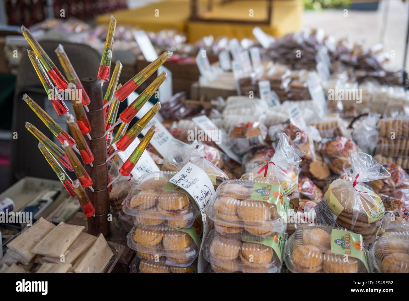 San Juan, Puerto Rico - February 25, 2018: Dulces Tipicos, a street ...