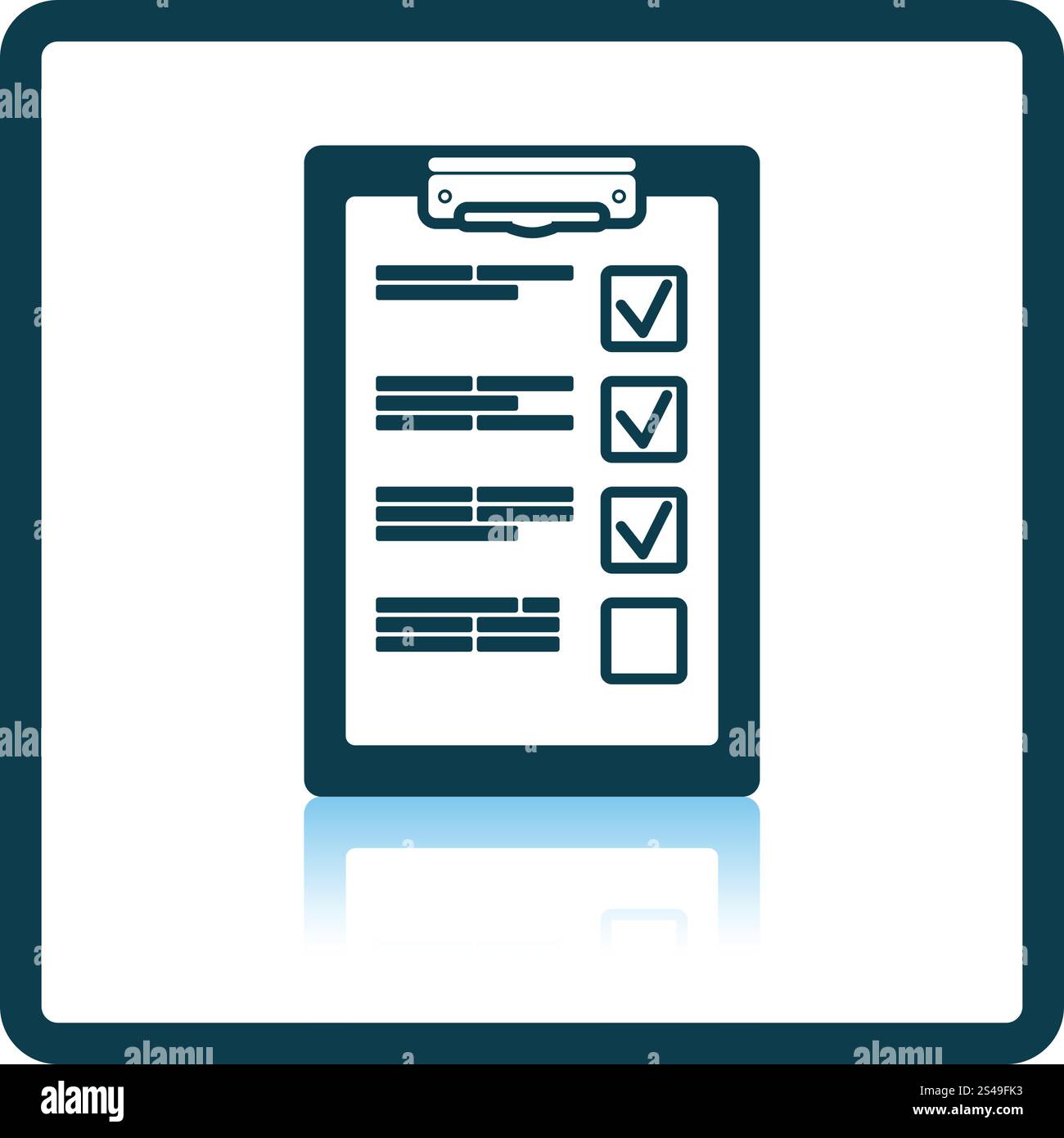 Training plan tablet icon. Shadow reflection design. Vector ...