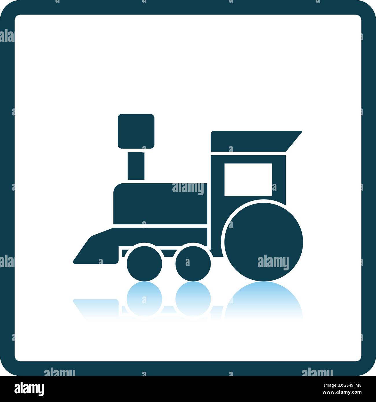 Train toy icon. Shadow reflection design. Vector illustration Stock ...