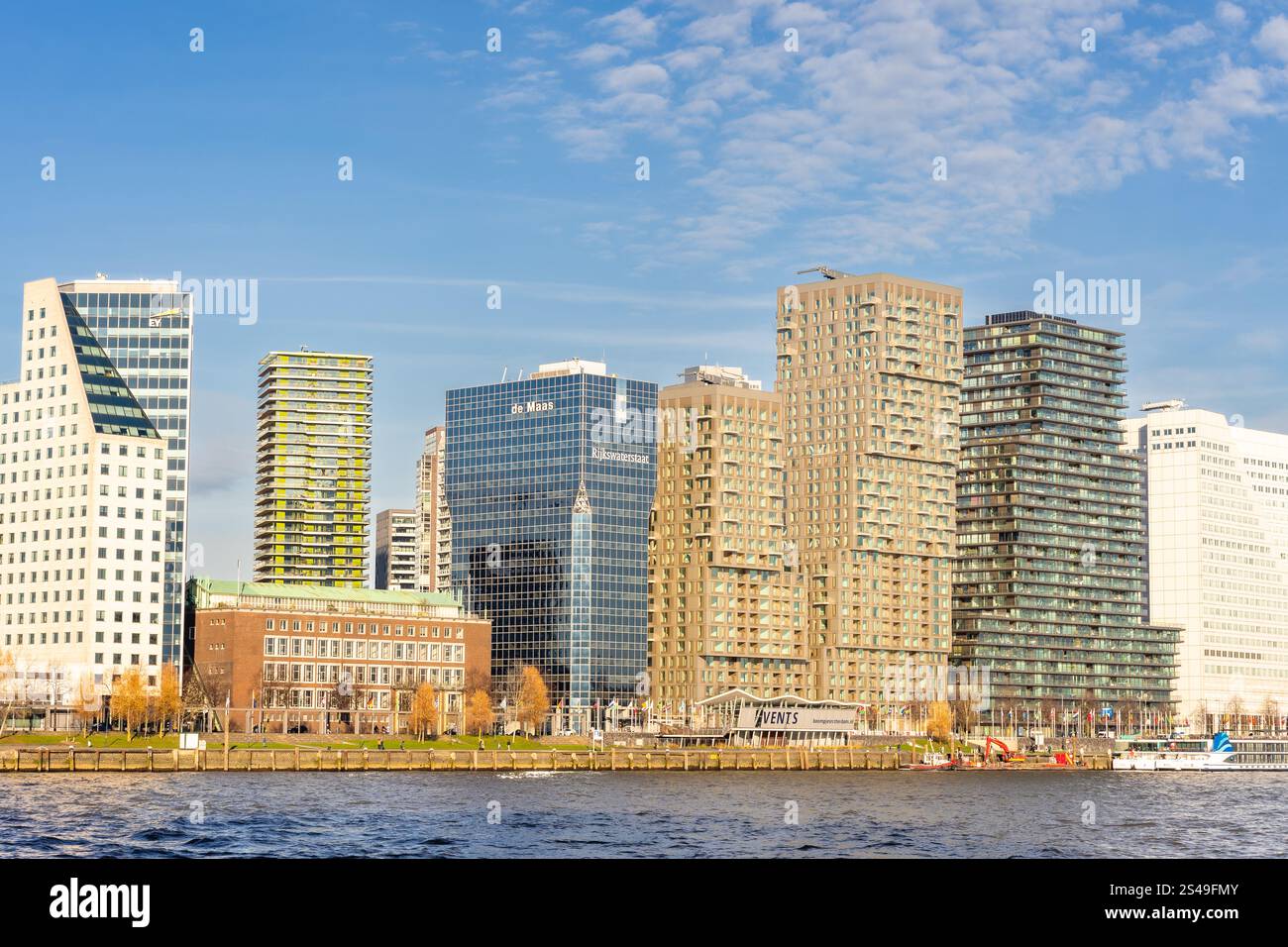 December 1, 2024. Rotterdam, Netherlands. The skyline and modern ...