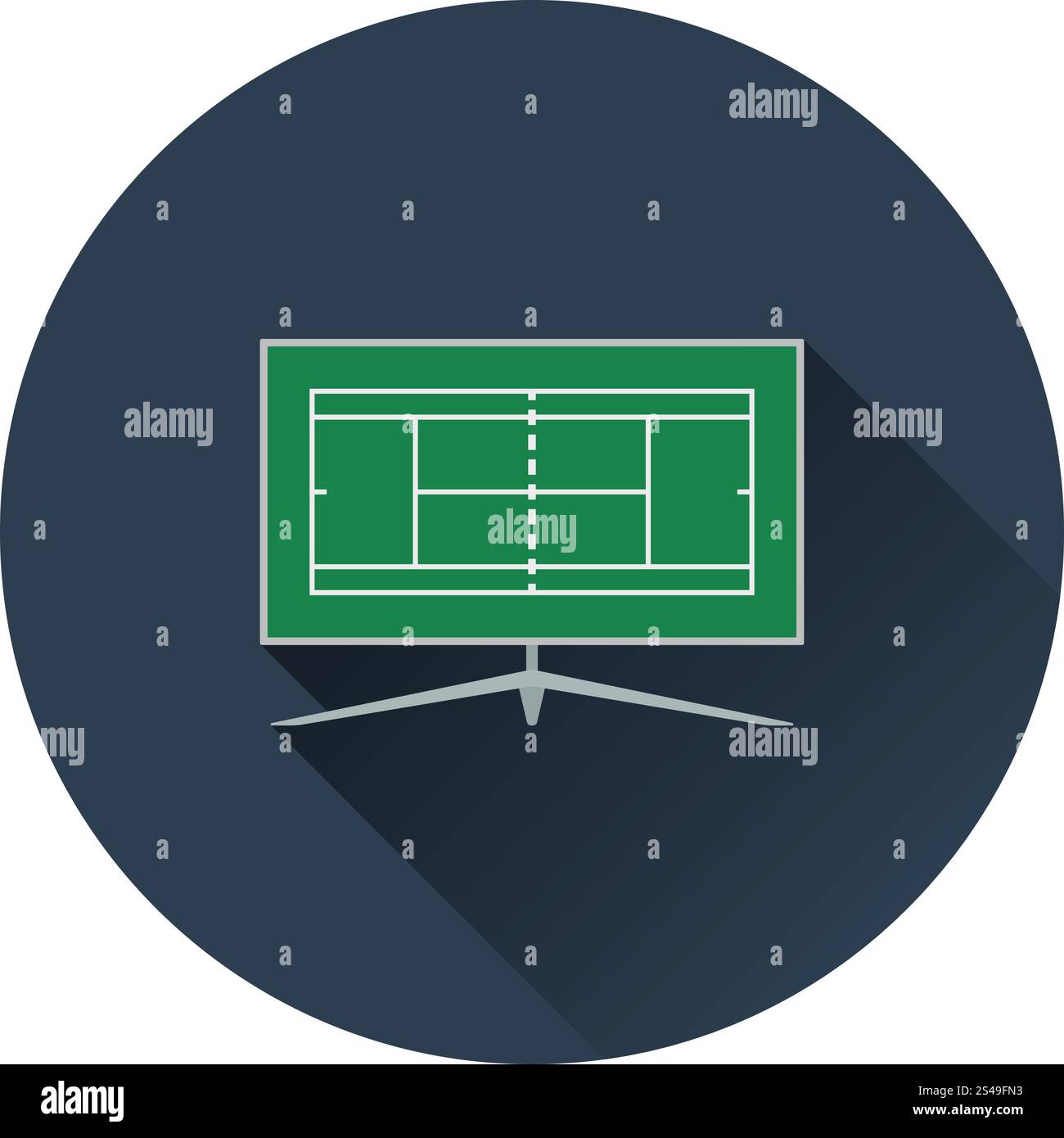 Tennis TV translation icon. Flat color design. Vector illustration ...