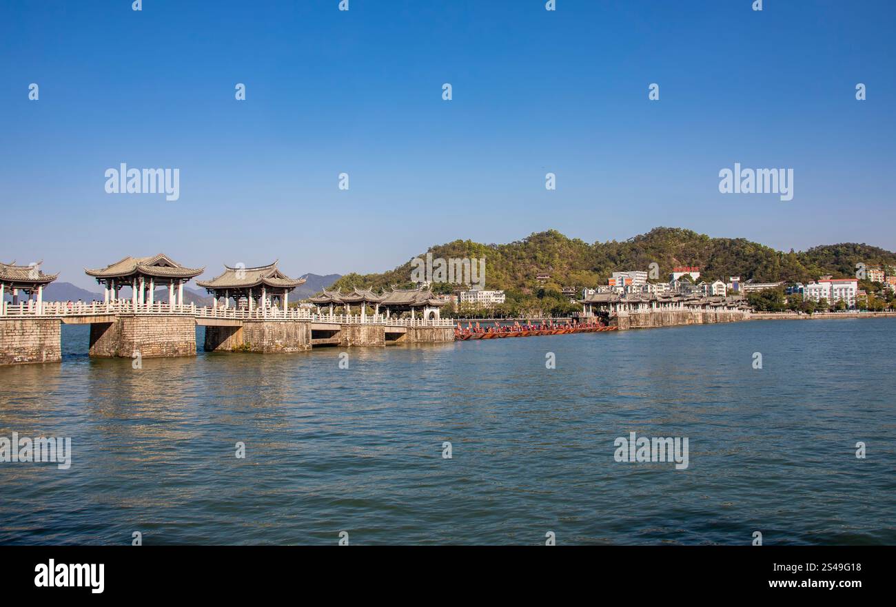 Chaozhou China 20th Dec 2024: The Guangji Bridge over the Han River is ...
