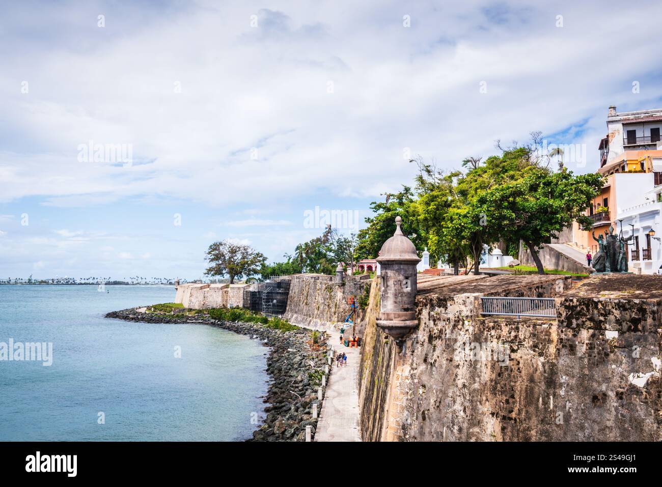 San Juan, Puerto Rico - February 25, 2018: Paseo del Morro National ...