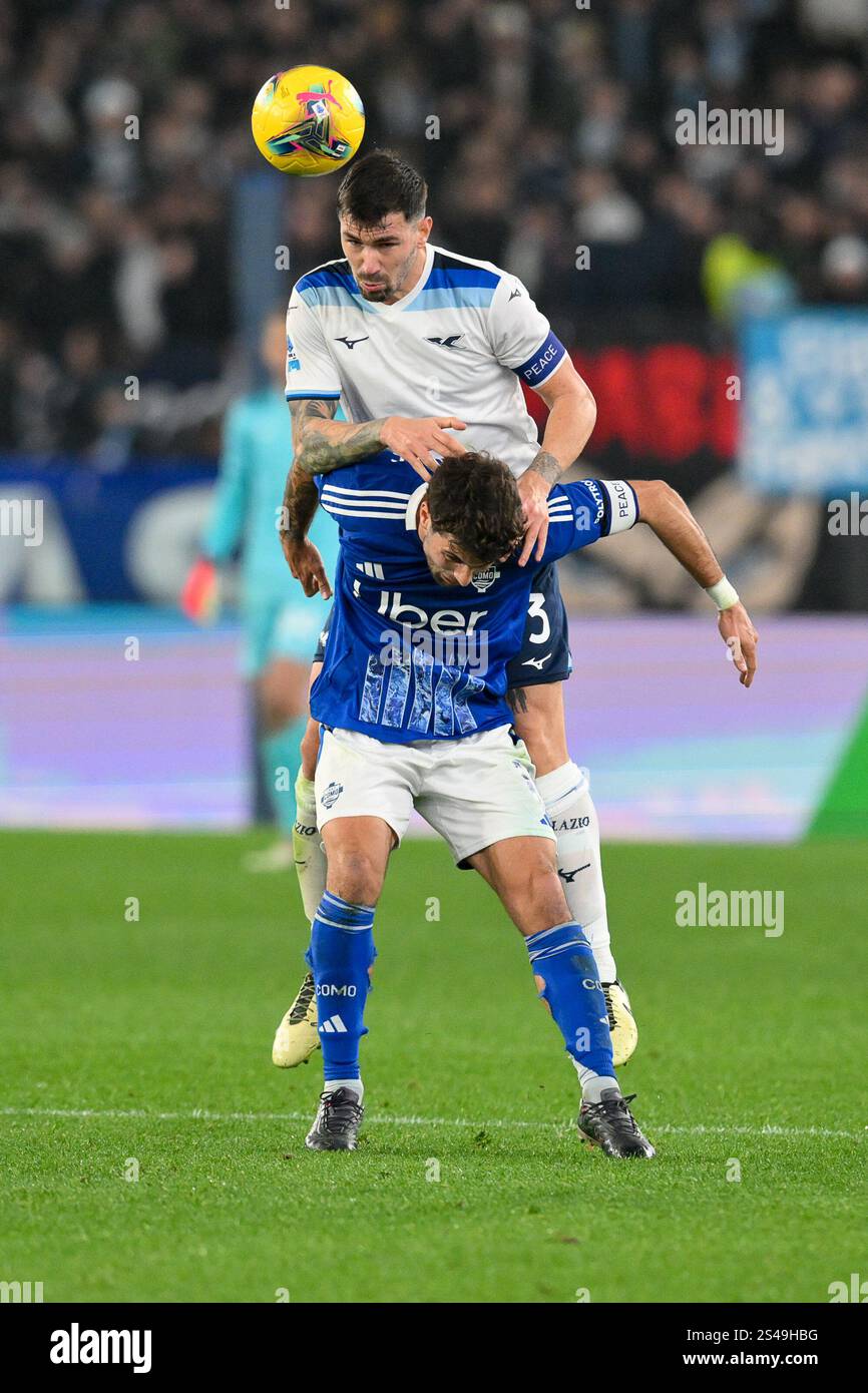 10th Jan 2025, Olimpico Stadium, Rome, Italy; Serie A Enilive Football Match; Lazio versus Como ...