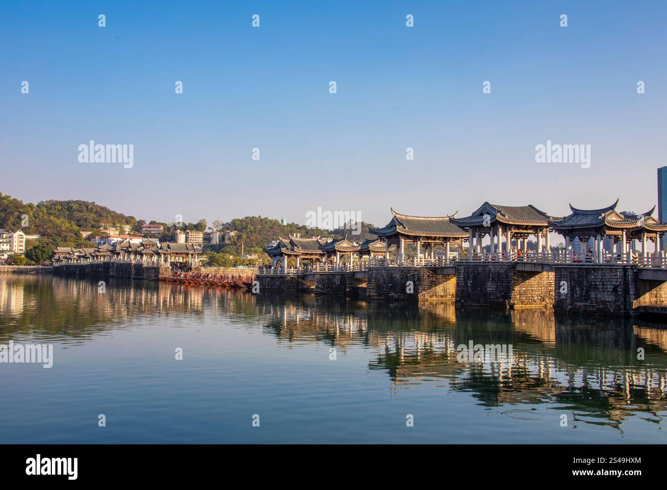 Chaozhou China 20th Dec 2024: The Guangji Bridge over the Han River is ...