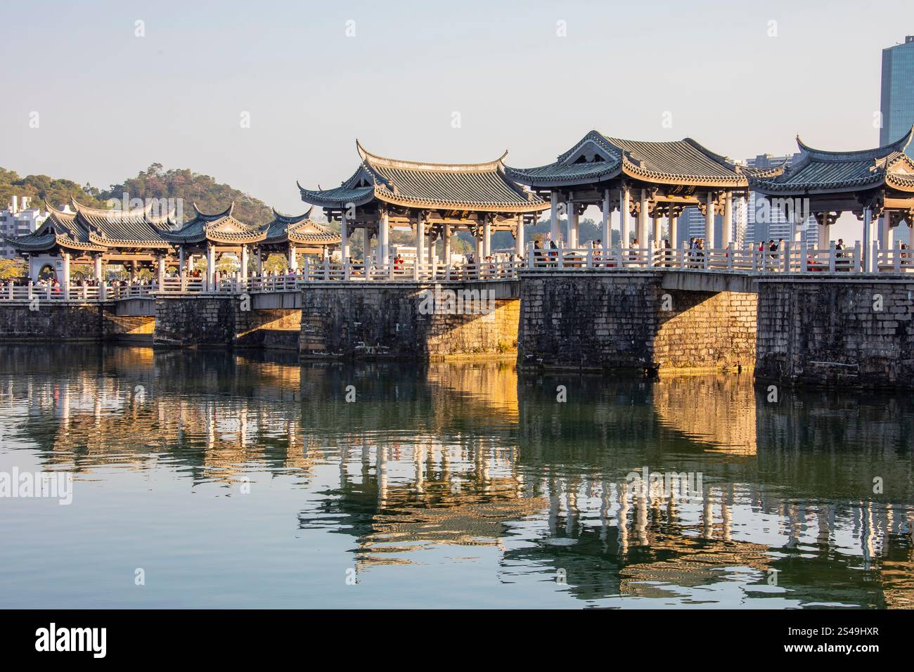 Chaozhou China 20th Dec 2024: The Guangji Bridge over the Han River is ...