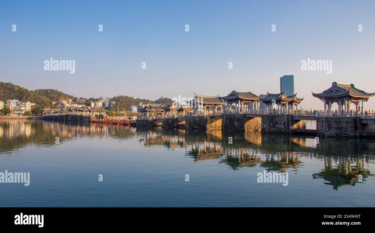 Chaozhou China 20th Dec 2024: The Guangji Bridge over the Han River is ...