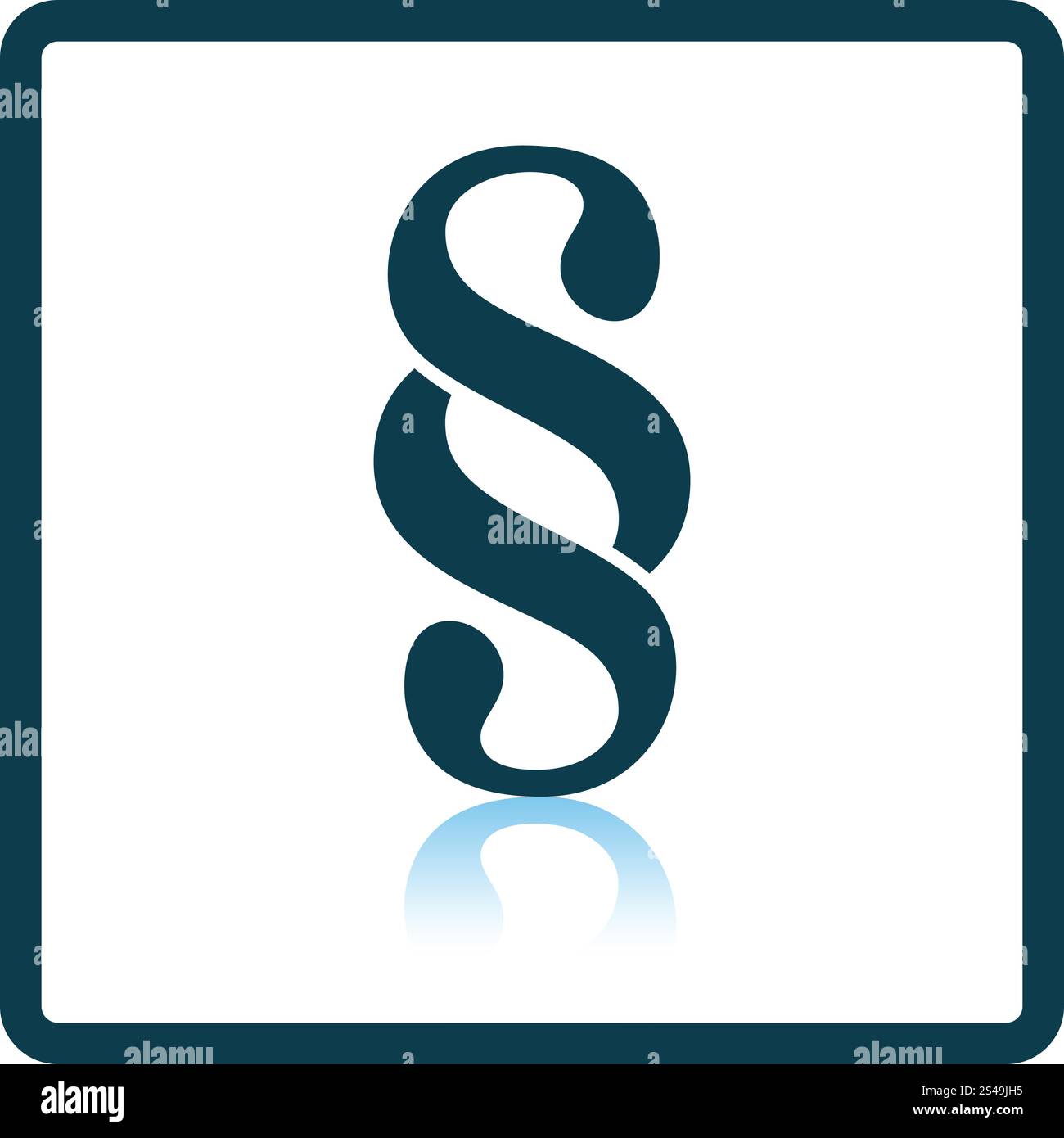 Paragraph symbol icon. Shadow reflection design. Vector illustration ...