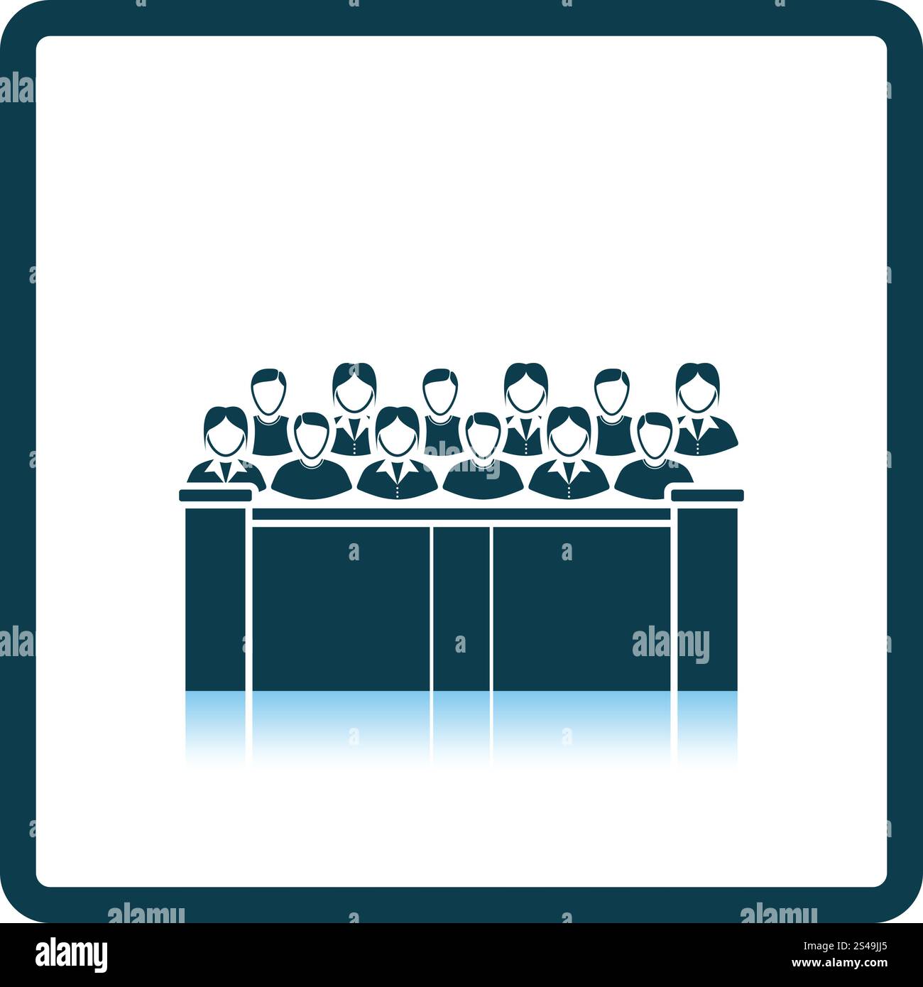 Jury icon. Shadow reflection design. Vector illustration Stock Vector ...