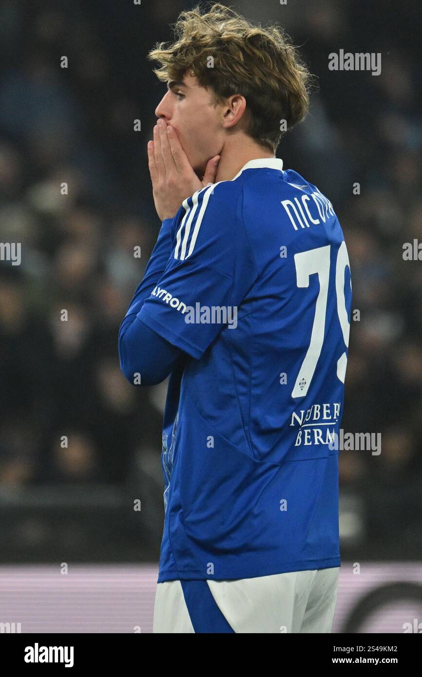 Rome, Lazio. 10th Jan, 2025. Nico Paz of Como during the Serie A match between Lazio v Como at ...