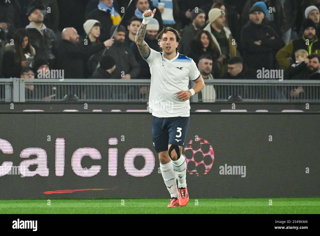 Rome, Lazio. 10th Jan, 2025. Luca Pellegrini of SS Lazio during the Serie A match between Lazio ...