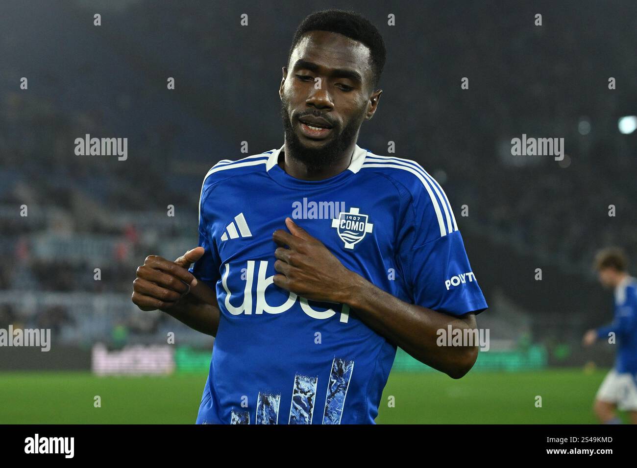 Rome, Lazio. 10th Jan, 2025. Alieu Fadera of Como during the Serie A ...
