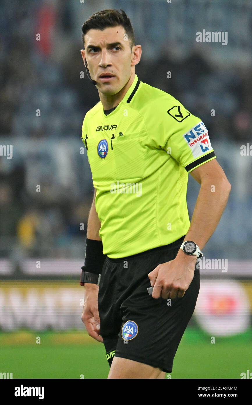 Rome, Lazio. 10th Jan, 2025. Referee Paride Tremolada during the Serie ...