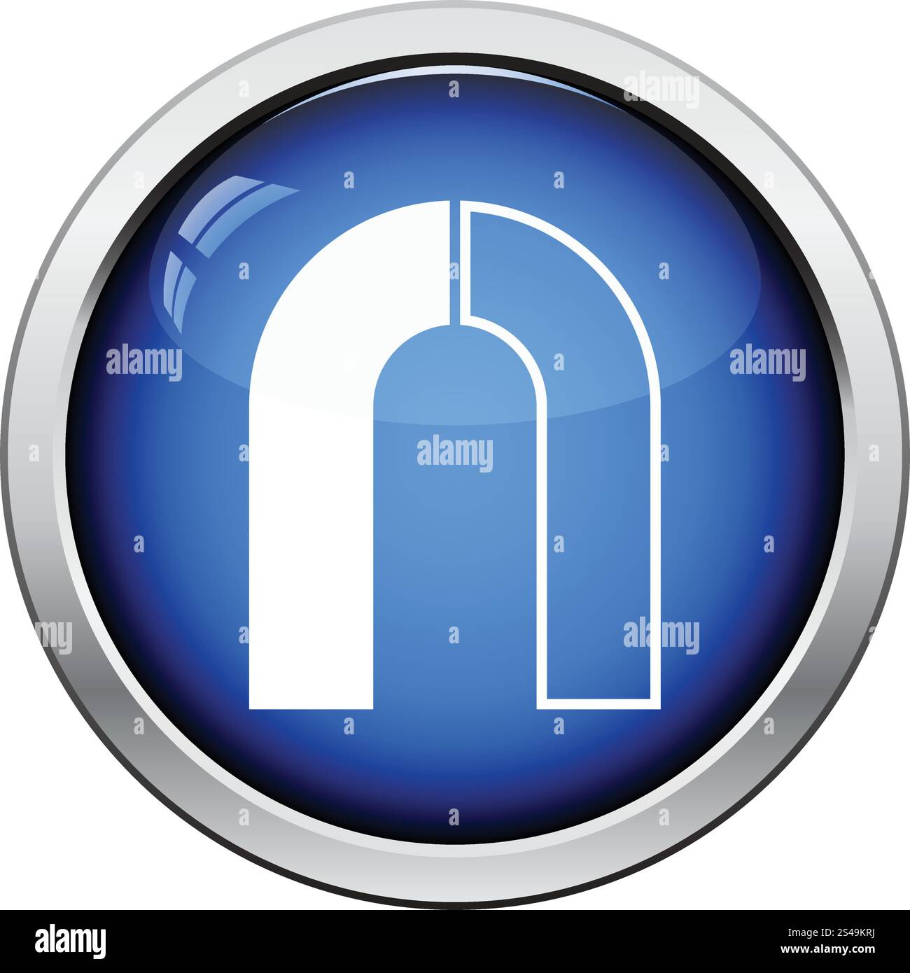 Magnet icon. Glossy button design. Vector illustration Stock Vector ...