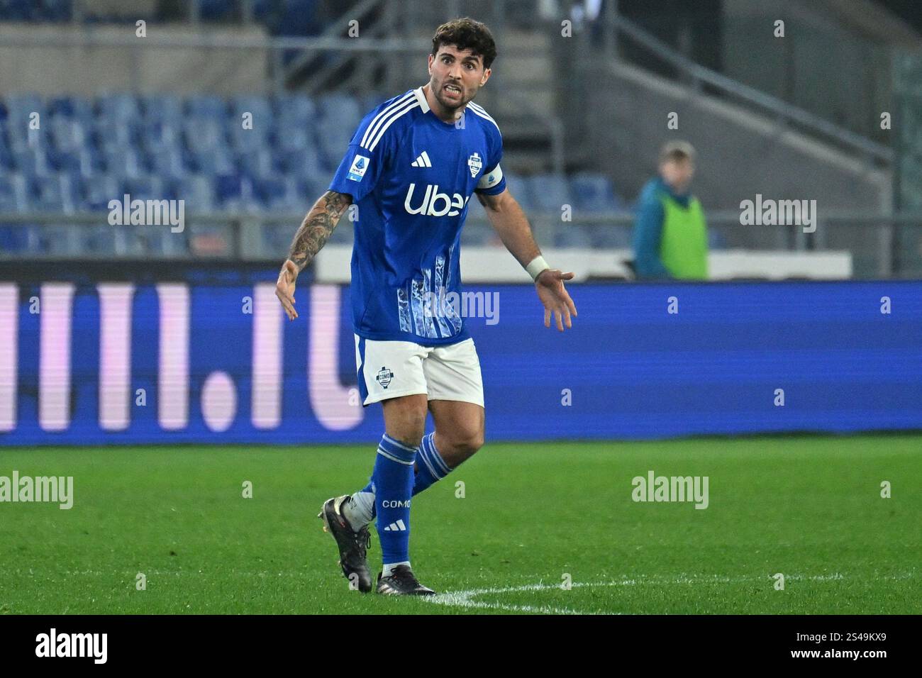 Rome, Lazio. 10th Jan, 2025. Patrick Cutrone of Como during the Serie A match between Lazio v ...