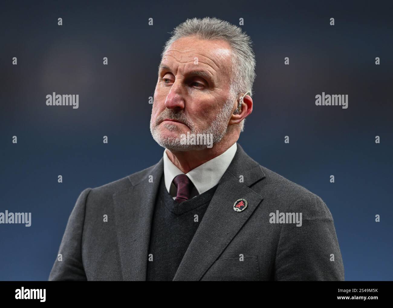 Birmingham, UK. 10th Jan, 2025. Former footballer Alan McInally ahead ...