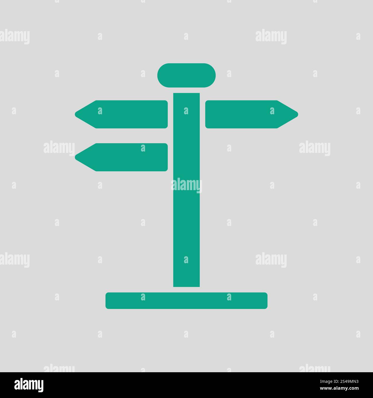 Pointer stand icon. Gray background with green. Vector illustration ...