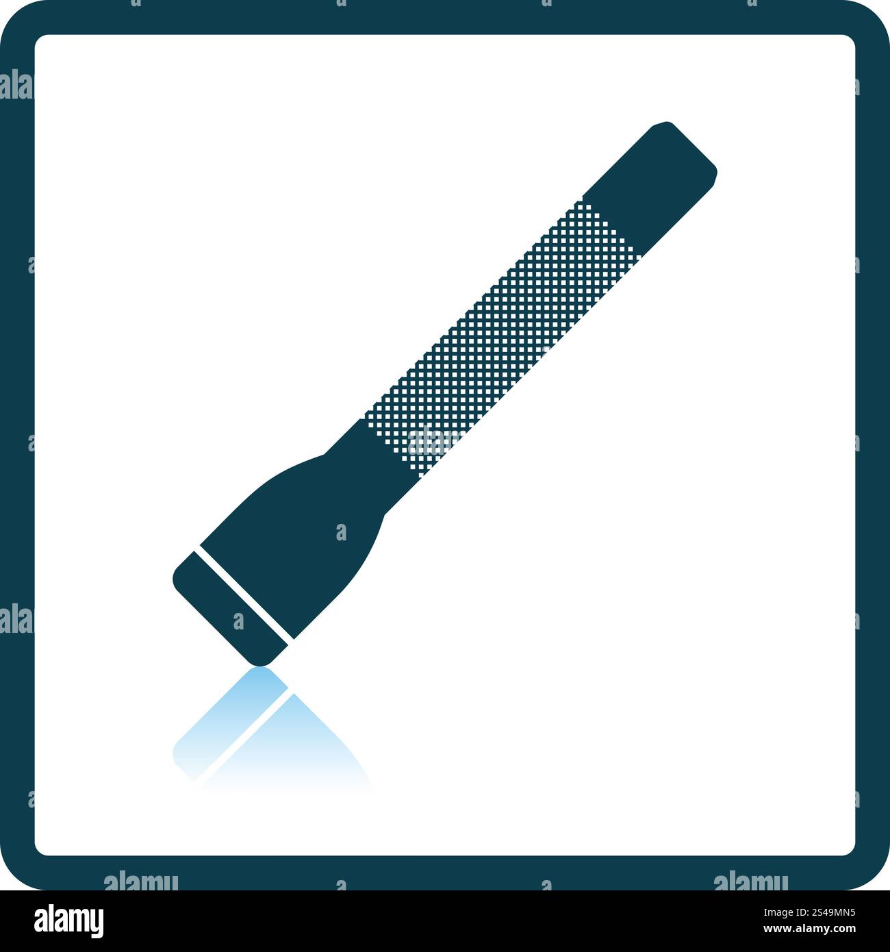 Police flashlight icon. Shadow reflection design. Vector illustration ...