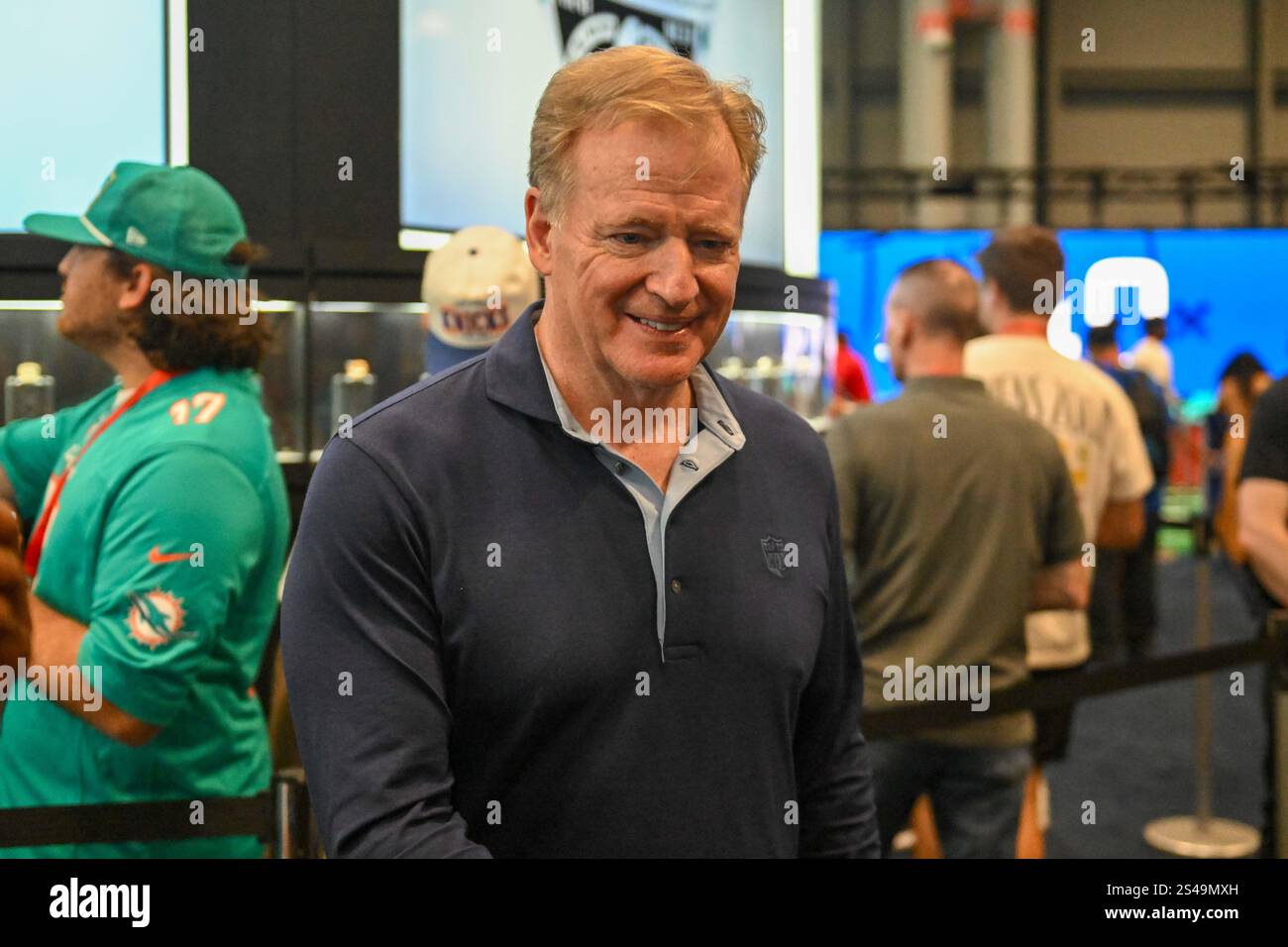 New York, United States. 16th Aug, 2024. NFL Commissioner Roger Goodell ...