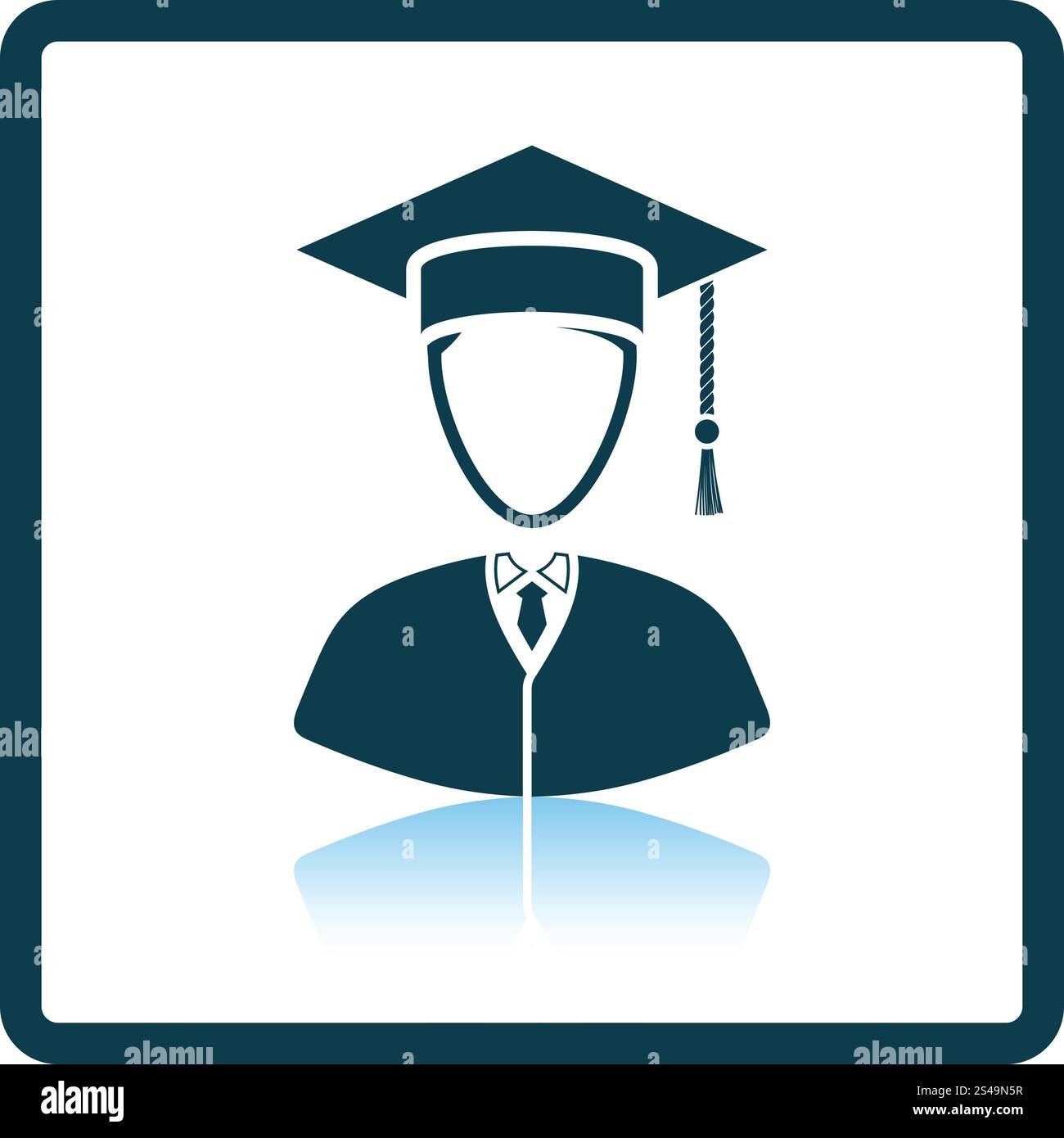 Lawyer man icon. Shadow reflection design. Vector illustration Stock ...