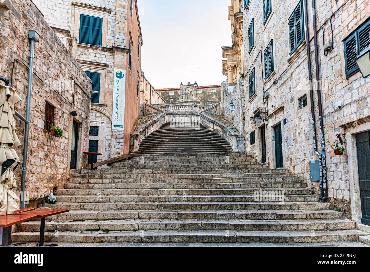 The Iconic Jesuit Staircase in Dubrovnik Stock Photo - Alamy