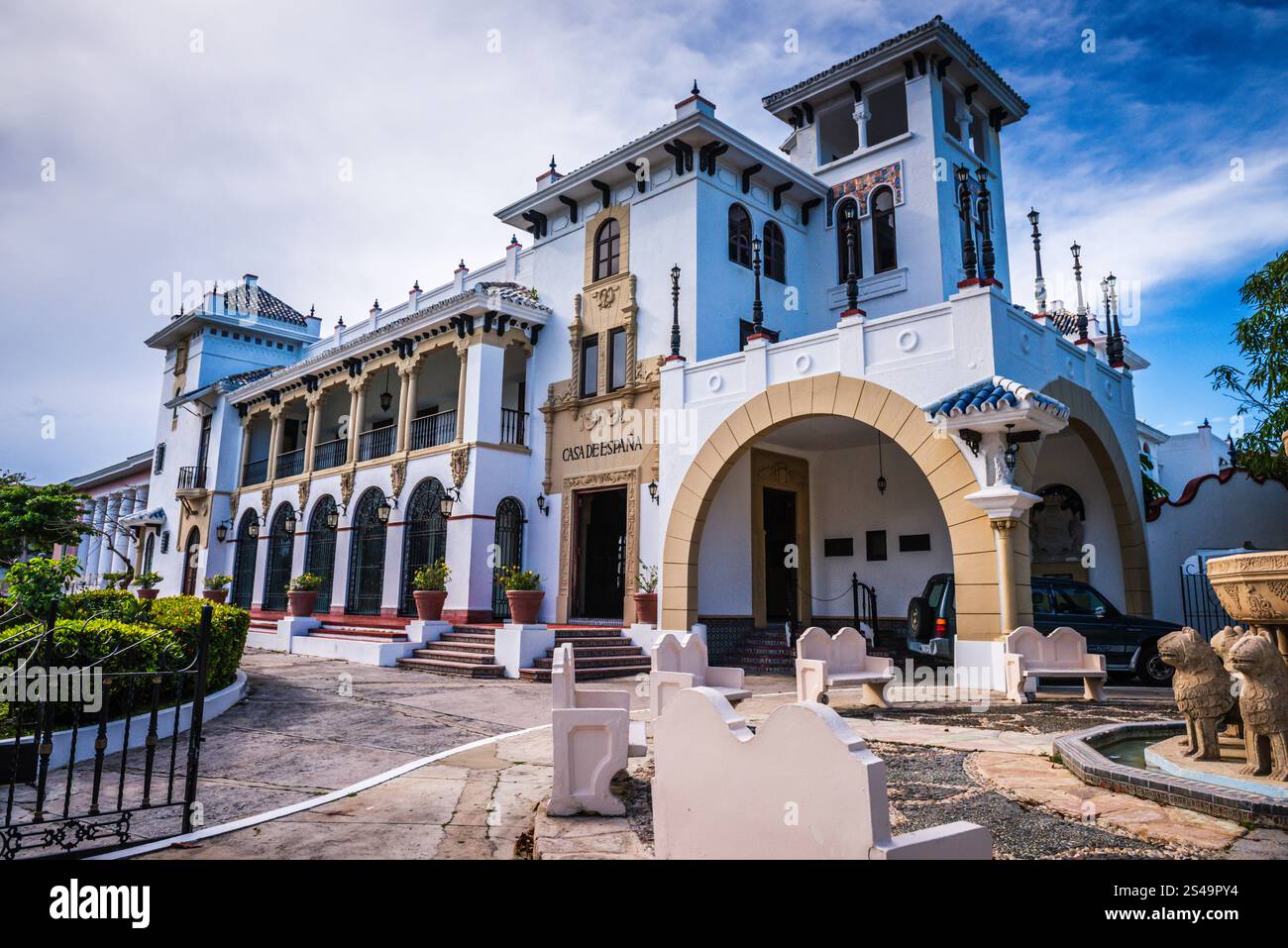 San Juan, Puerto Rico - February 26, 2018: Casa de Espana is the ...