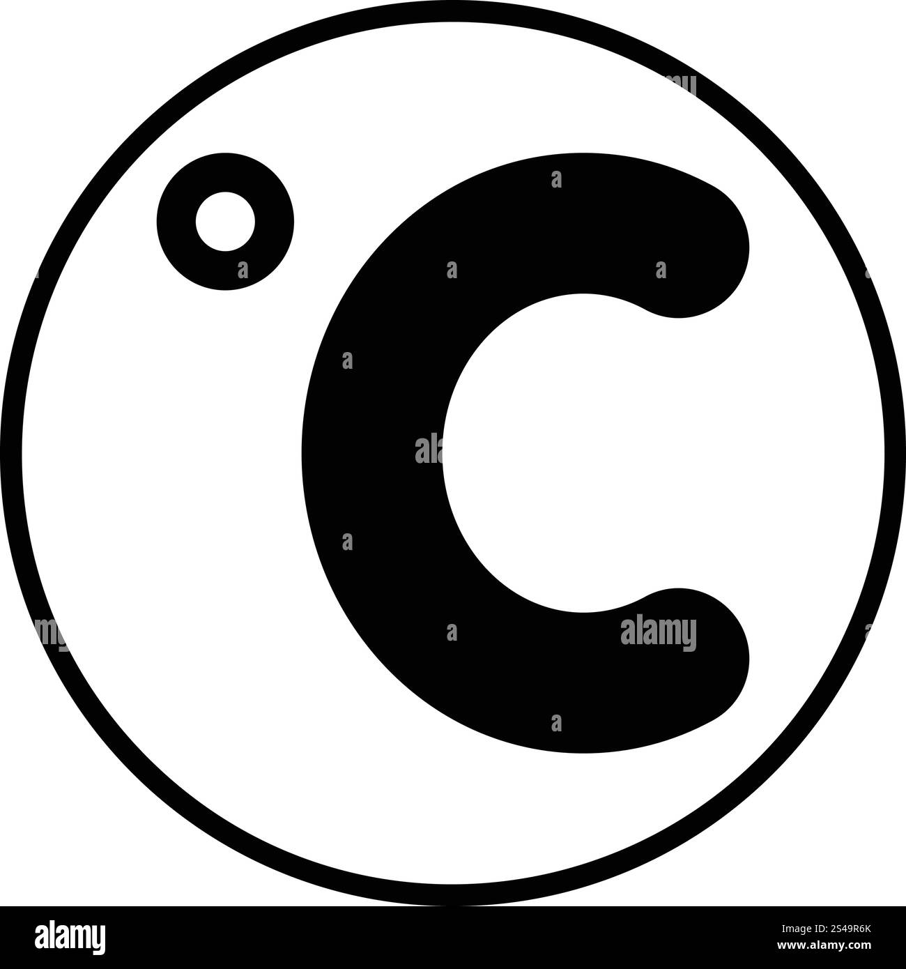 Celsius degree icon. Thin circle design. Vector illustration Stock ...