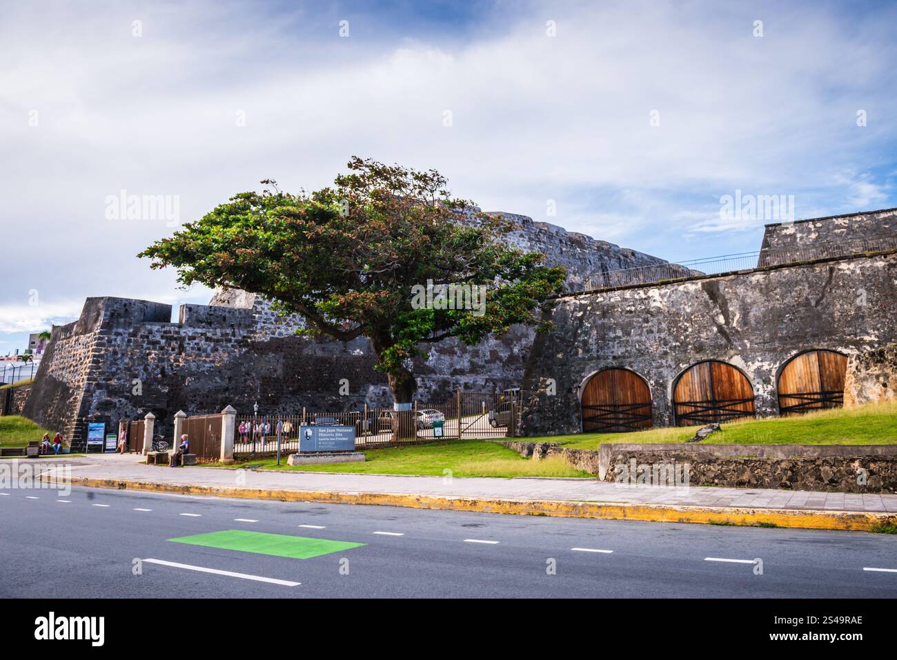 San Juan, Puerto Rico - February 26, 2018: Castillo San Cristóbal is a ...