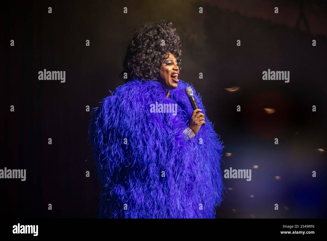 London, England, 10th January, 2025. Drag queens performing on the main ...