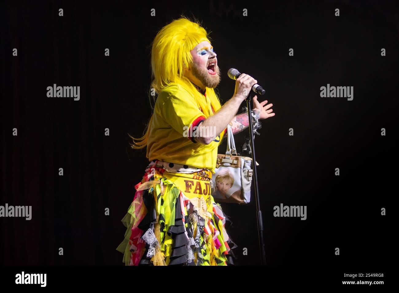 London, England, 10th January, 2025. Drag queens performing on the main ...