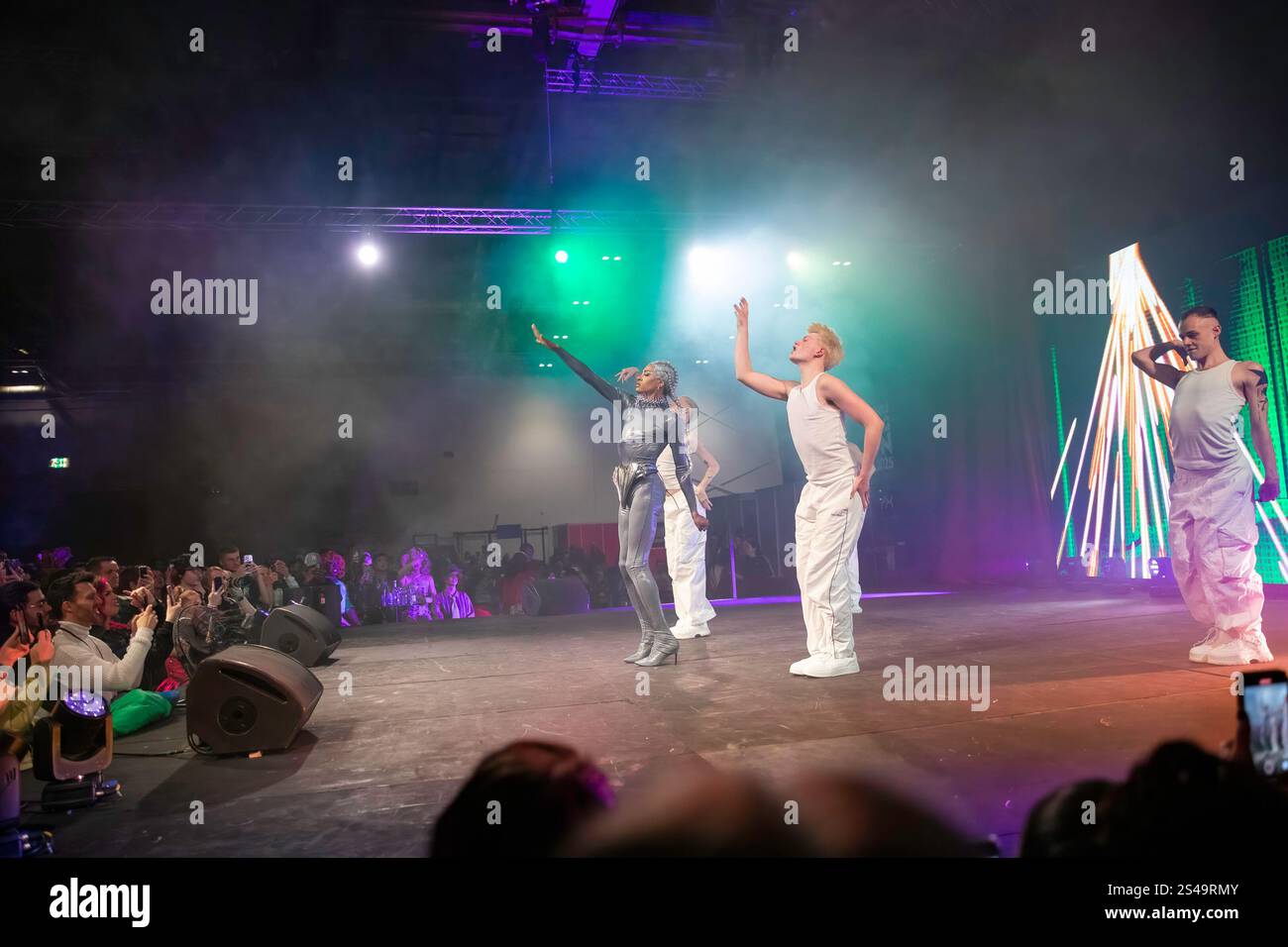 London, England, 10th January, 2025. Drag Queens performing on stage as ...